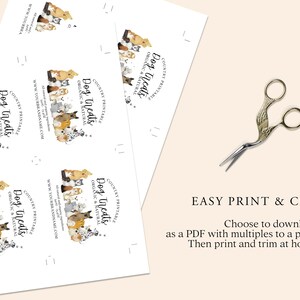 PET FOOD Editable Product Sticker, Treats, Chews, Product Label, Diy ...
