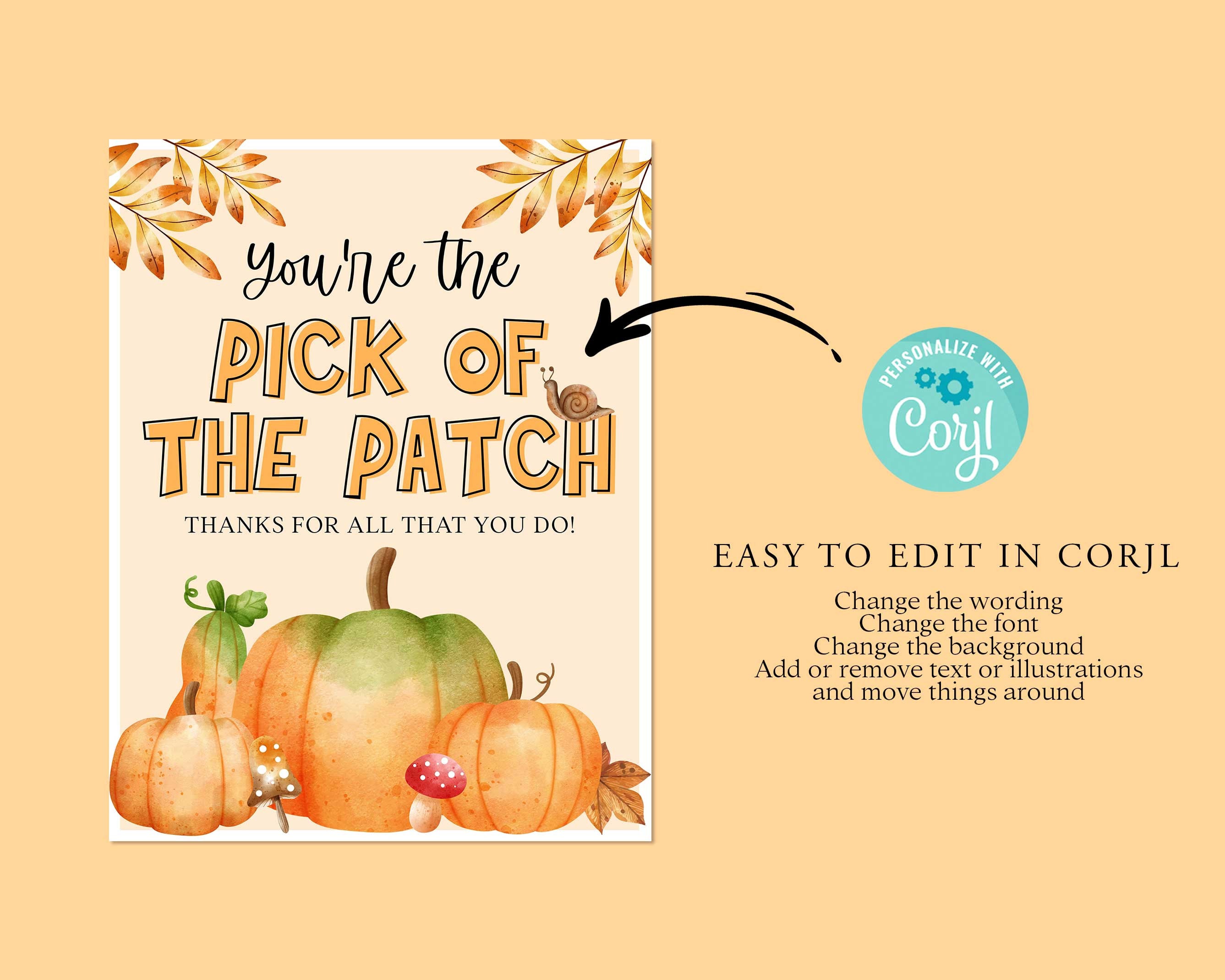 FALL Appreciation Sign, Teacher Staff Nurse Volunteer Appreciation ...