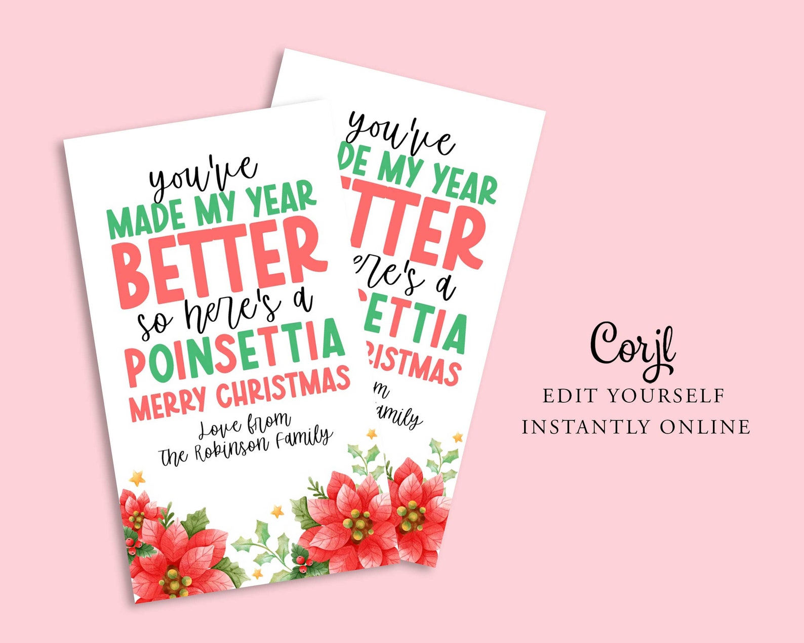 CHRISTMAS Appreciation Gift Tag, Teacher, Friends, Seasonal Gift Tag ...