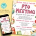 PTO MEETING Flyer Template, Pta, Fundraising Event, Volunteer, Meeting ...
