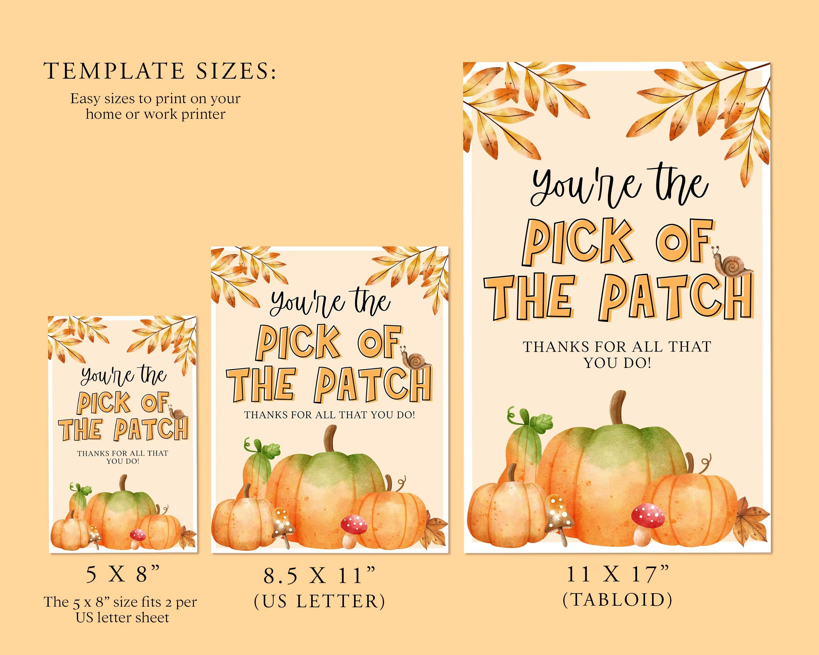 FALL Appreciation Sign, Teacher Staff Nurse Volunteer Appreciation ...