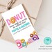 DONUT Appreciation Gift Tag, Teacher, Friends, Mothers Day, Valentine ...