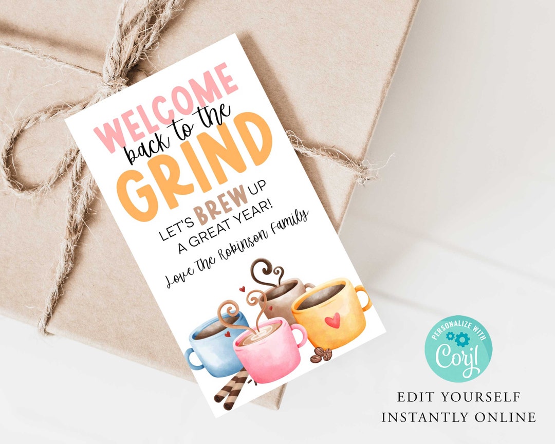 COFFEE Appreciation Gift Tag, Teacher or Nurse Appreciation, Friends ...