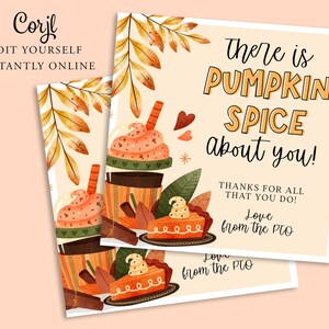 FALL Appreciation Gift Tag, Teacher, Friends, Thanksgiving Pumpkin ...