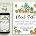 Editable PLANT SALE Flyer Template, Fundraiser Flyer, Diy Flyer, Spring ...