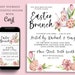 Editable EASTER BRUNCH Flyer Template, SPRING Flyer, Diy Flyer, Custom ...