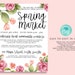 Editable SPRING MARKET Flyer Template, DIY Market Sale, Community Fair ...