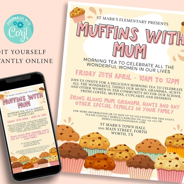 Muffins With Mom - Etsy