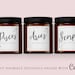 12 X STAR SIGN Editable Candle Label, Zodiac Labels, Zodiac Sign Candle ...