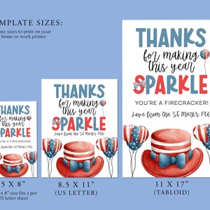 4TH JULY Appreciation Sign, Teacher Staff Nurse Volunteer Appreciation ...