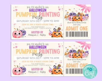 HALLOWEEN Party Flyer Editable Template, Spooky, Trick or Treat Party ...