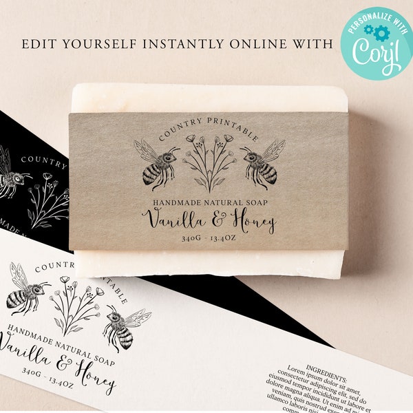 Handmade Soap Label Etsy
