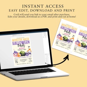 HALLOWEEN Party Flyer Editable Template, Spooky, Trick or Treat Party ...