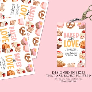 BAKED With LOVE Appreciation Sign, Teacher Staff Nurse Volunteer ...
