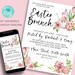 Editable EASTER BRUNCH Flyer Template, SPRING Flyer, Diy Flyer, Custom ...