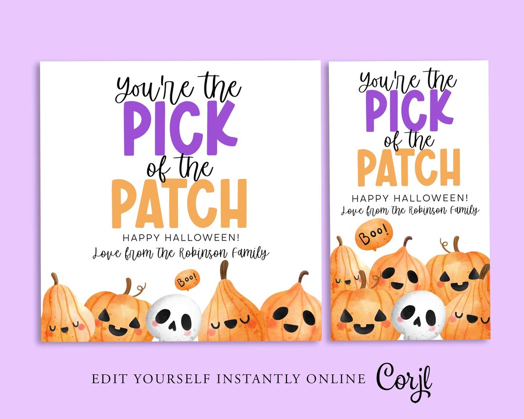 HALLOWEEN Appreciation Gift Tag, Teacher, Friends, Trick or Treat ...