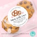 SWEETS Round Editable Product Sticker, BAKING Custom Product Label, 3 ...