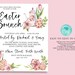 Editable EASTER BRUNCH Flyer Template, SPRING Flyer, Diy Flyer, Custom ...