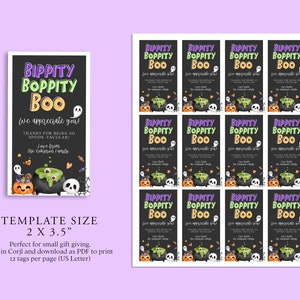 HALLOWEEN Appreciation Gift Tag, Teacher, Friends, Trick or Treat ...