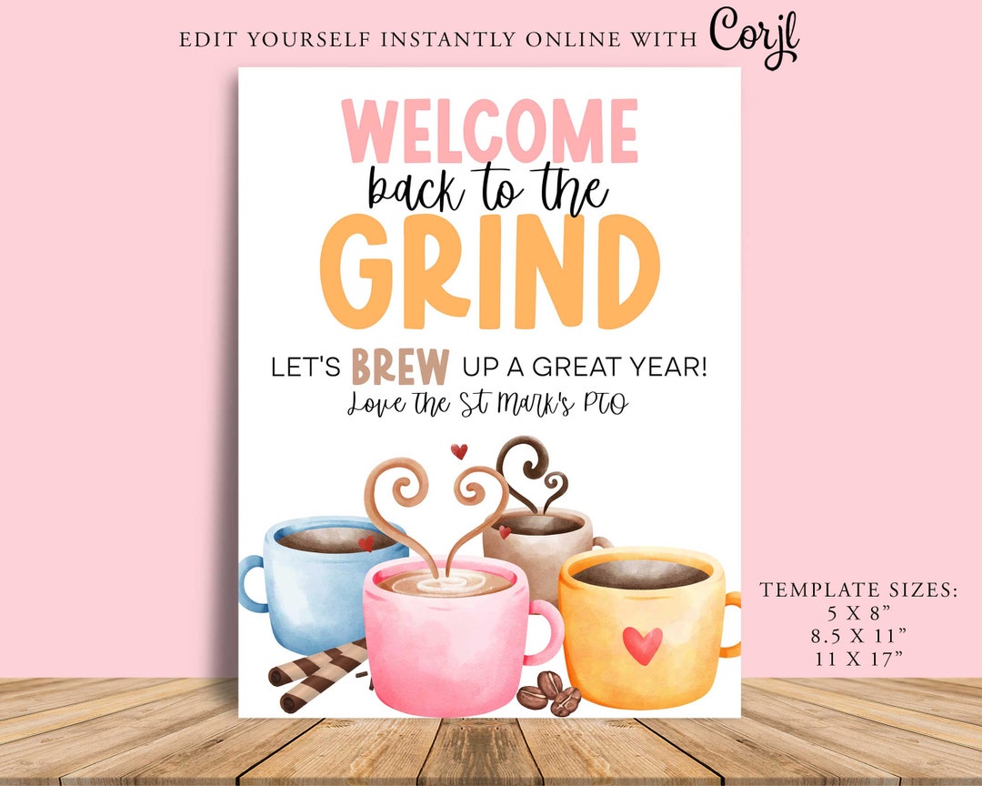 COFFEE Appreciation Sign, Teacher Staff Nurse Volunteer Appreciation ...