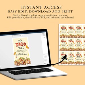 Let's TACO 'bout Appreciation Gift Tag, Teacher, Friends, Mothers Day ...