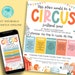 Circus TEACHER APPRECIATION Editable Flyer Template, Staff Invite ...