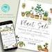 Editable PLANT SALE Flyer Template, Fundraiser Flyer, Diy Flyer, Spring ...
