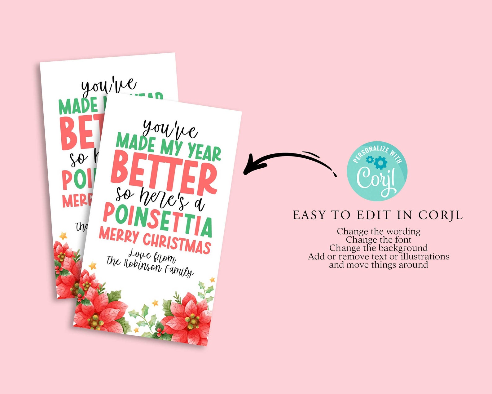 CHRISTMAS Appreciation Gift Tag, Teacher, Friends, Seasonal Gift Tag ...