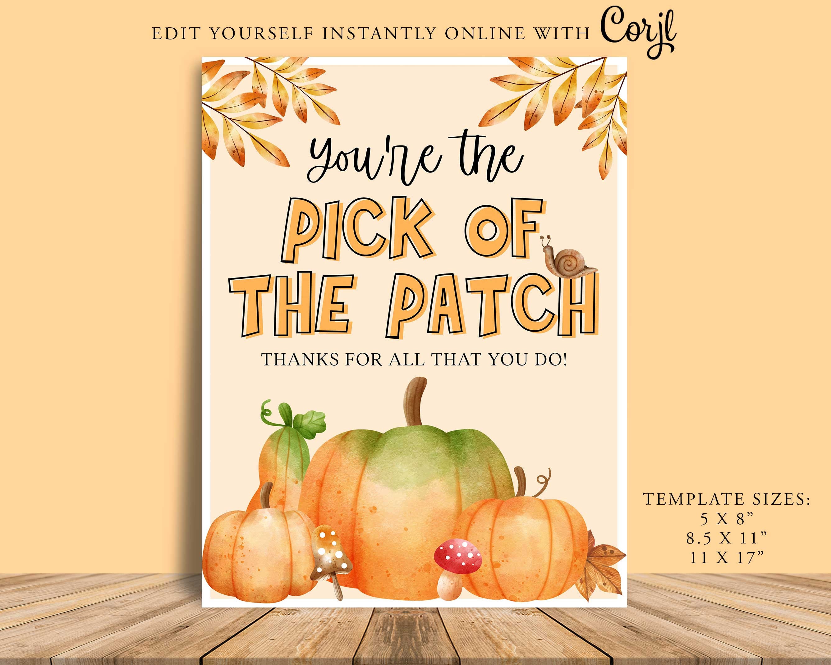 FALL Appreciation Sign, Teacher Staff Nurse Volunteer Appreciation ...