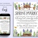 Editable SPRING MARKET Flyer Template, DIY Fundraiser, Community Fair ...