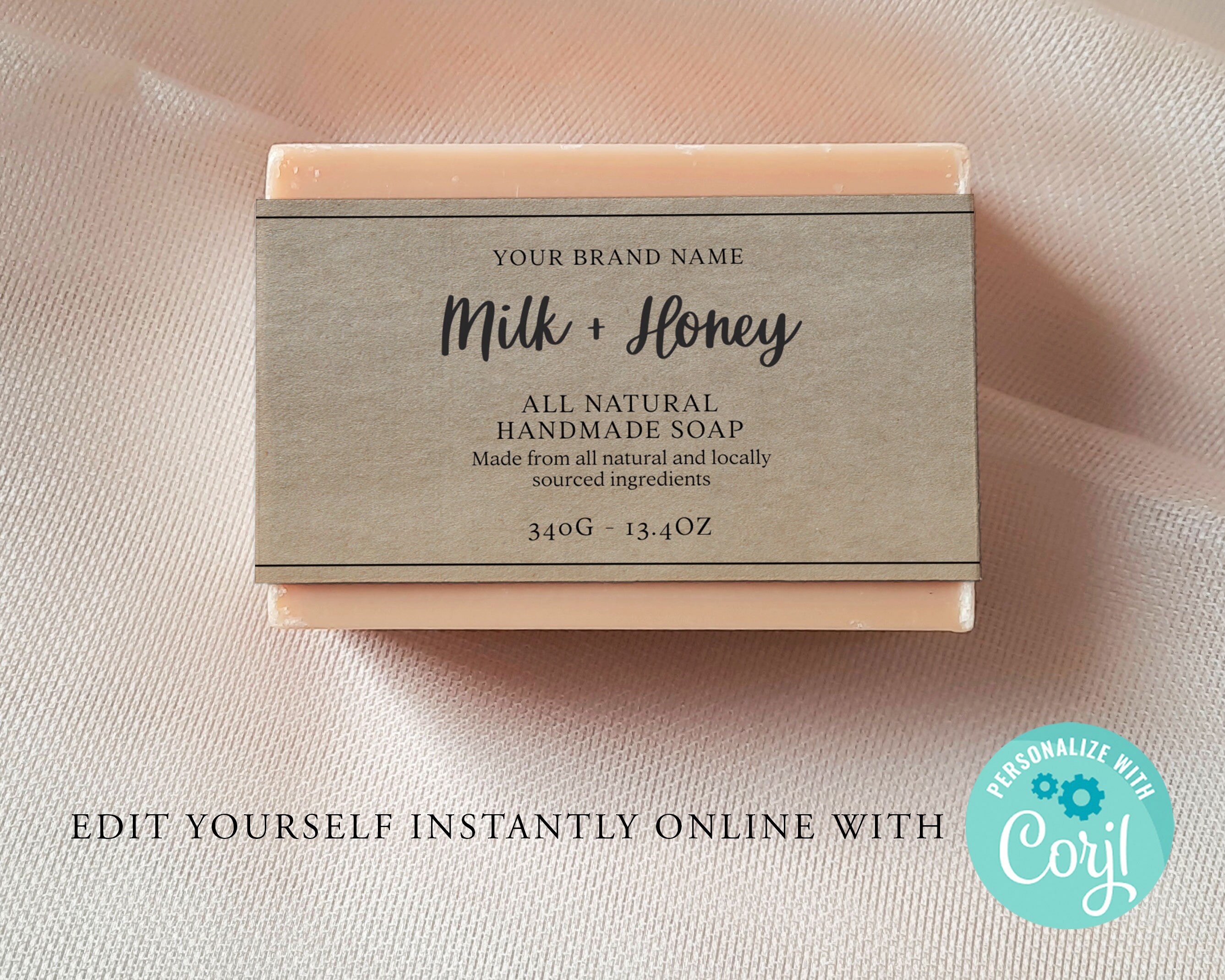 Vintage Editable Soap Label, Custom Product, DIY Soap Label, Homemade ...