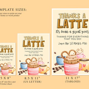 COFFEE Appreciation Sign, Teacher Staff Nurse Volunteer Appreciation ...