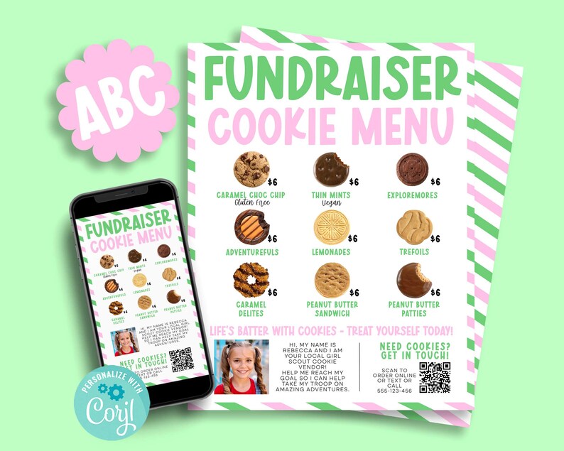 2026 Updated - ABC TROOP Cookie Menu Flyer, Price List 2026, Cookie ...