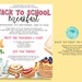 BACK to School Breakfast Flyer, Printable PTA Flyer, School Breakfast ...