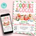 CHRISTMAS Cookies & Cocoa Party Flyer Editable Template, Jingle and ...