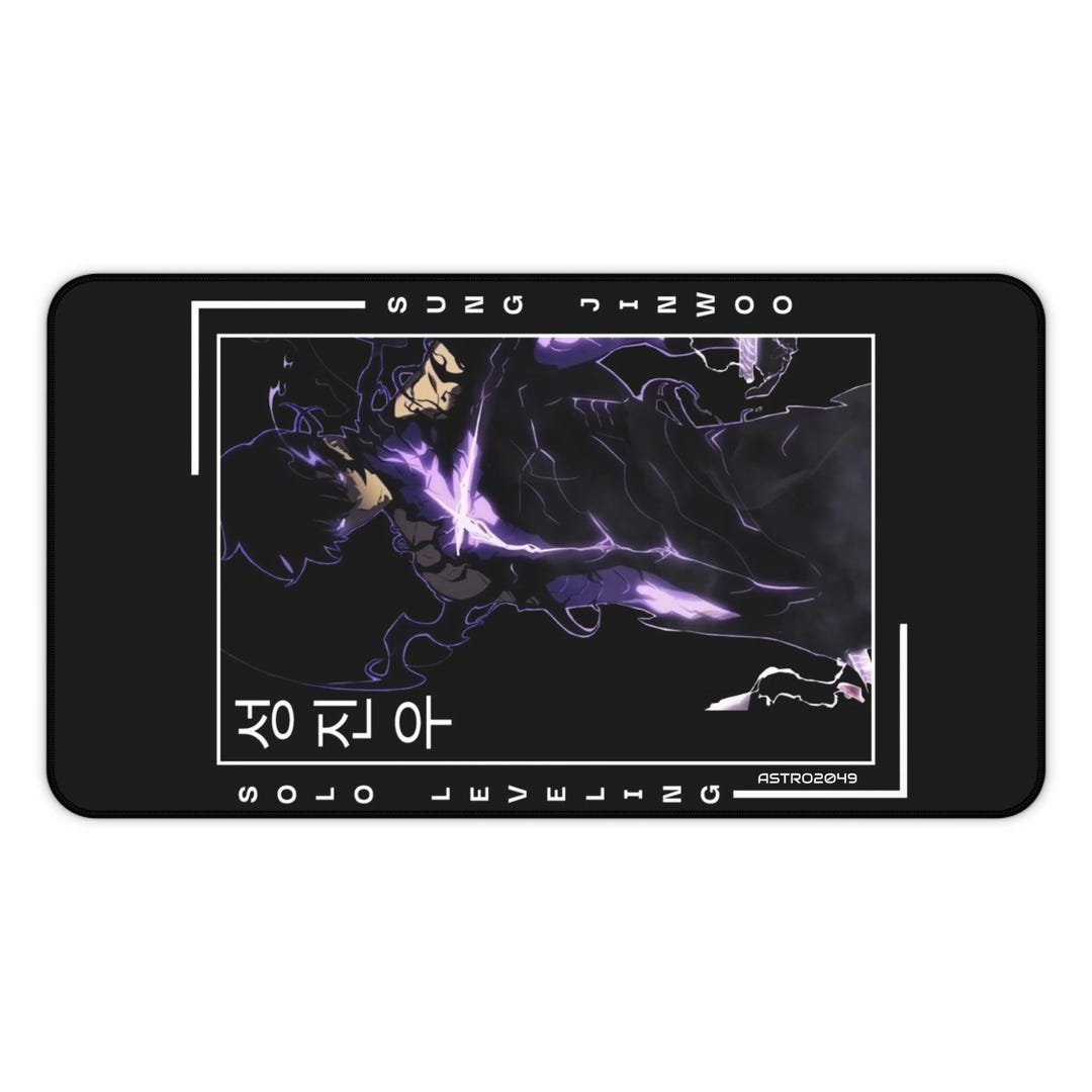Solo Leveling Desk Mat: Sung Jinwoo Arise - Gaming Office Decor - Etsy