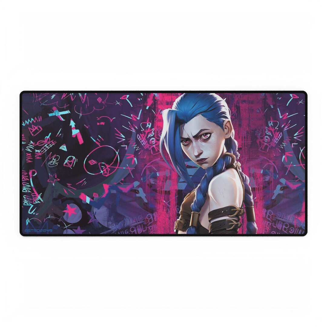 Arcane Jinx Desk Mat: League of Legends Gamer Decor - Etsy