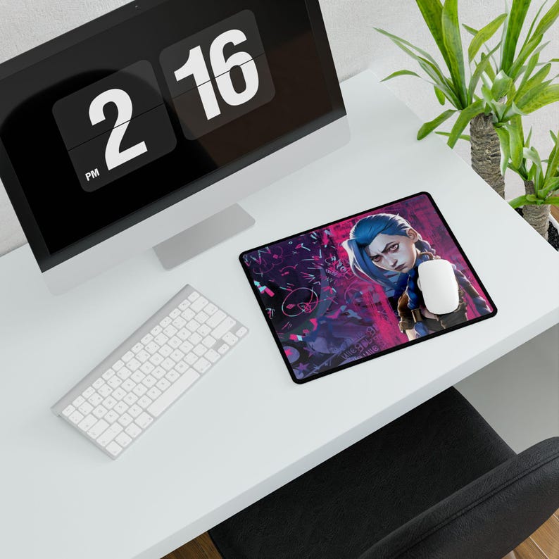 Arcane Jinx Desk Mat: League of Legends Gamer Decor - Etsy