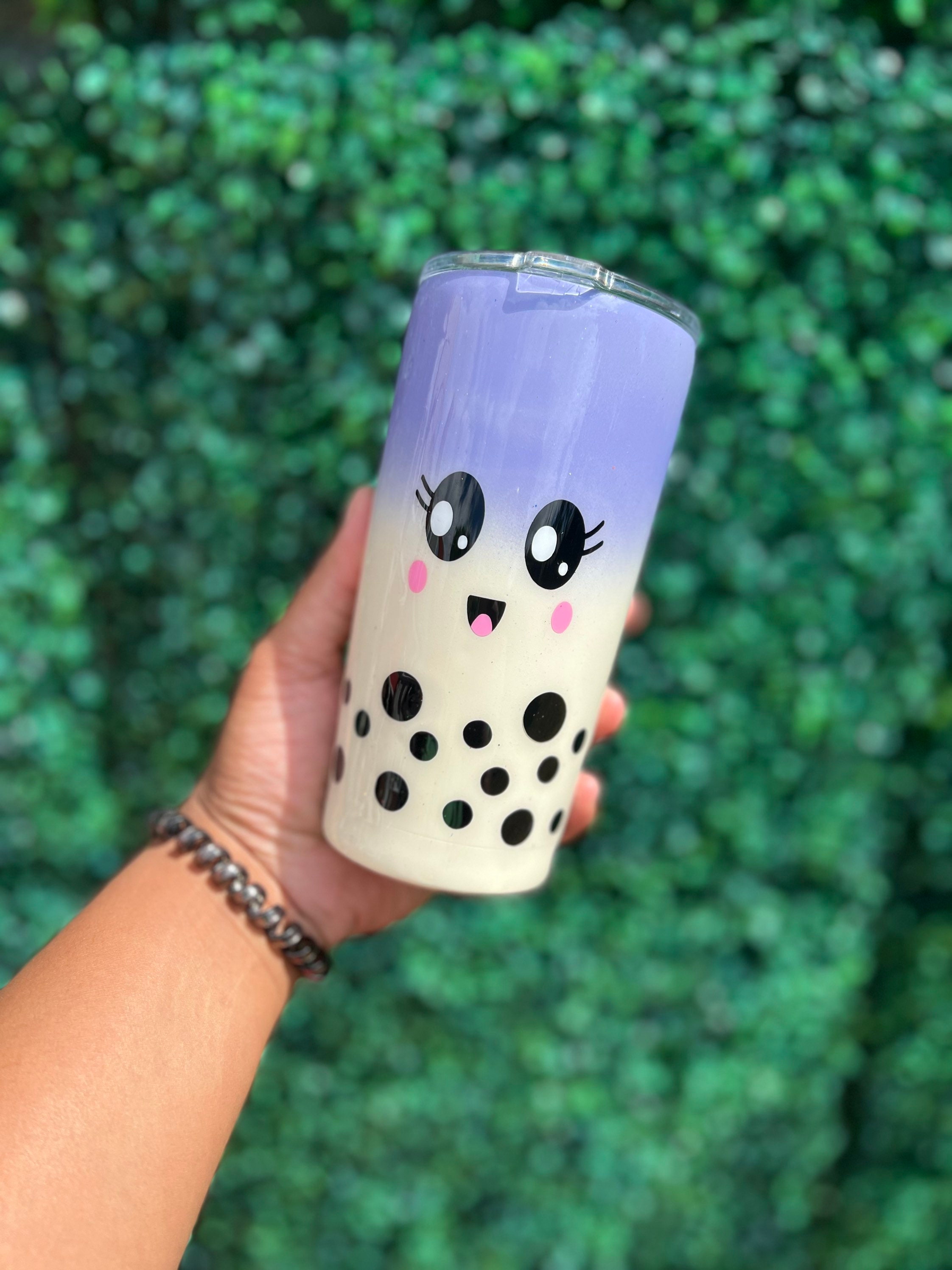 Custom Colored Boba Tea Tumbler - Etsy