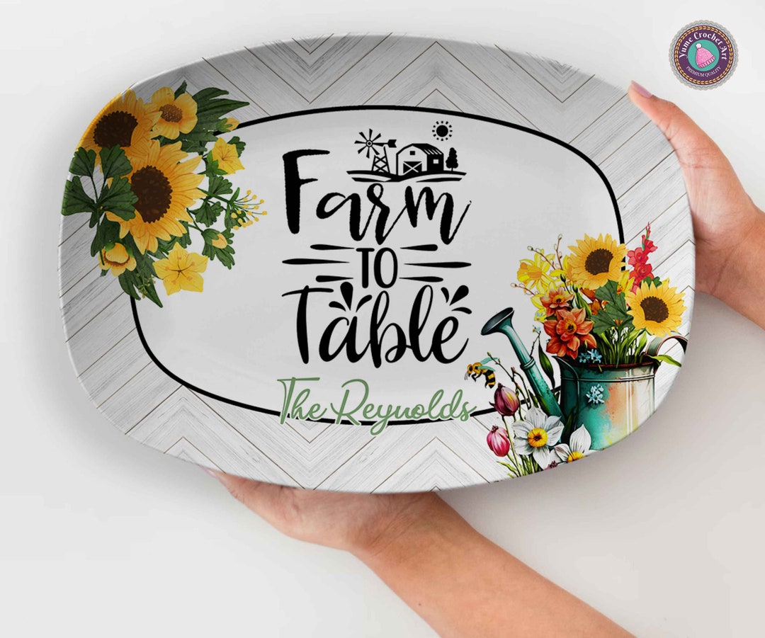 Personalized Farmhouse Platter Custom Serving Platter - Etsy