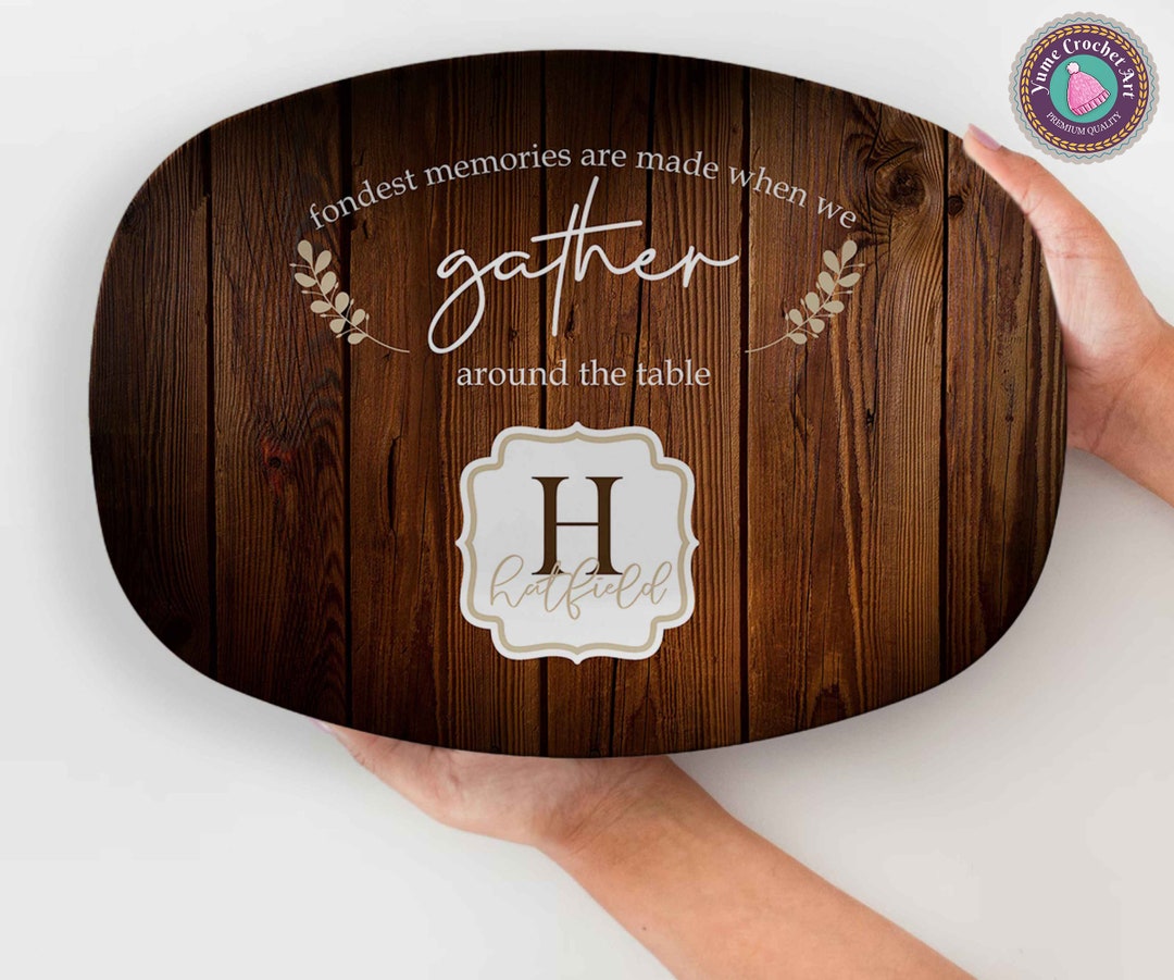 Personalized Thanksgiving Platter Custom Name Platter Custom Serving ...