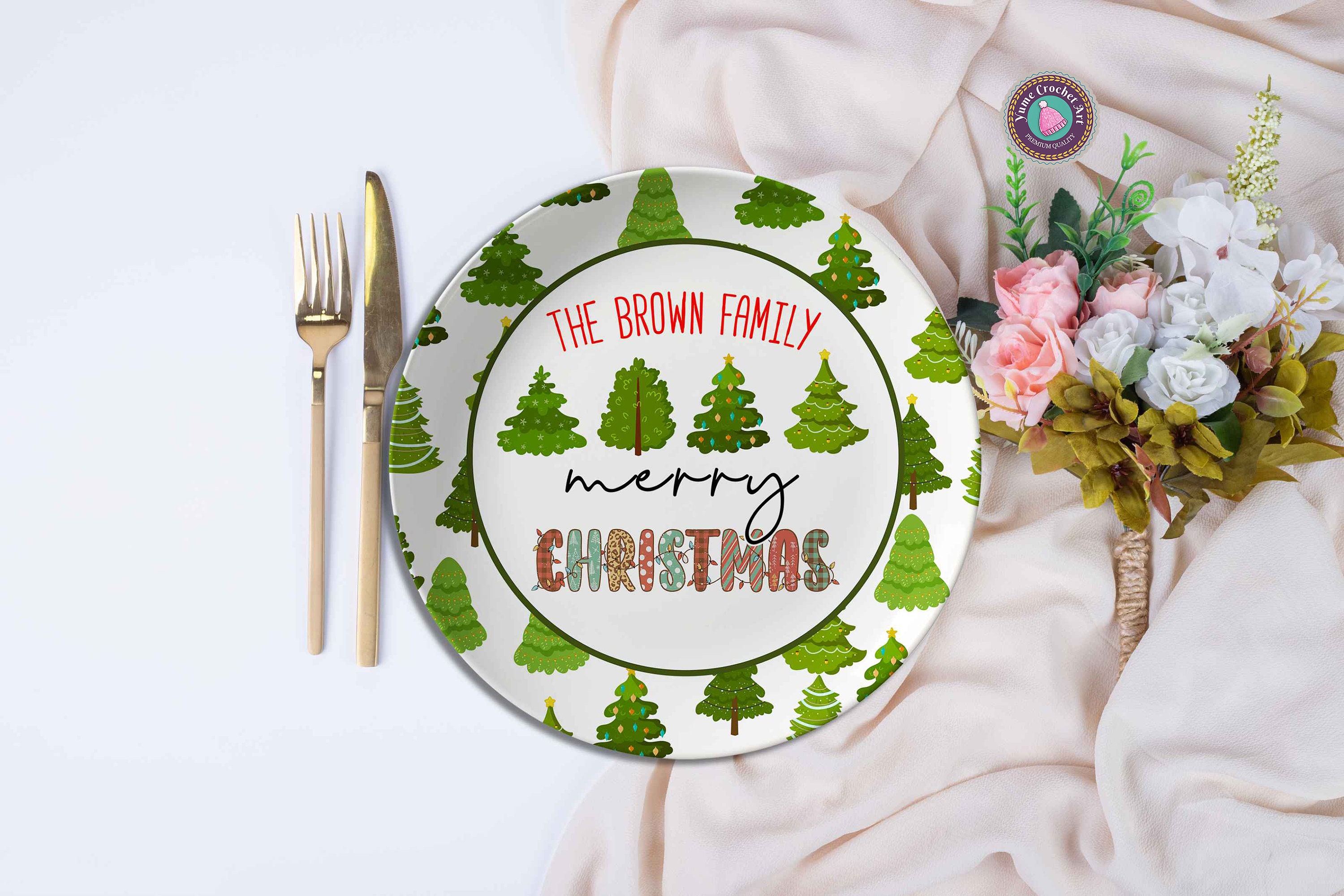 Personalized Christmas Platter Custom Serving Platter Christmas Party ...