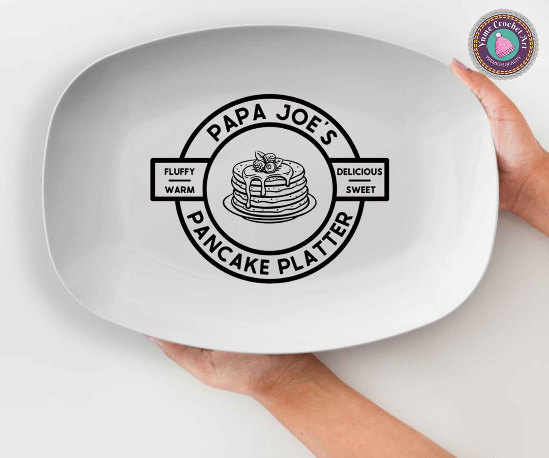 Personalized Pancake Platter Custom Family Name Platter Pancake Lovers ...