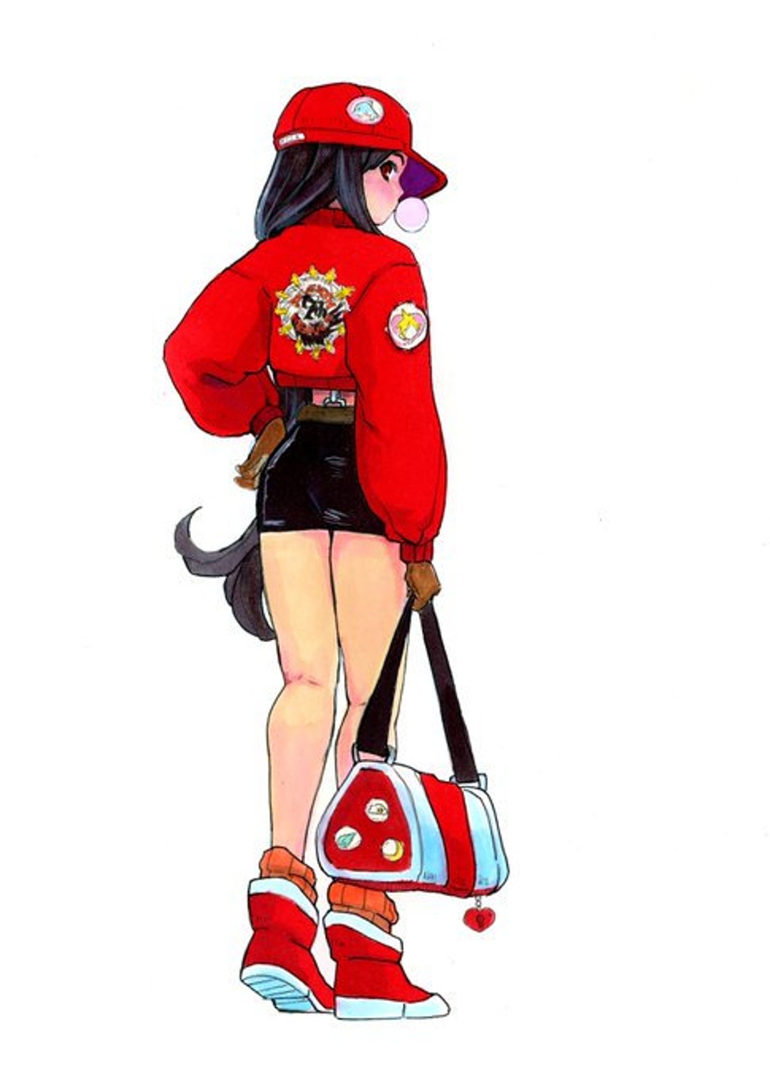 Tifa Print red Jacket - Etsy
