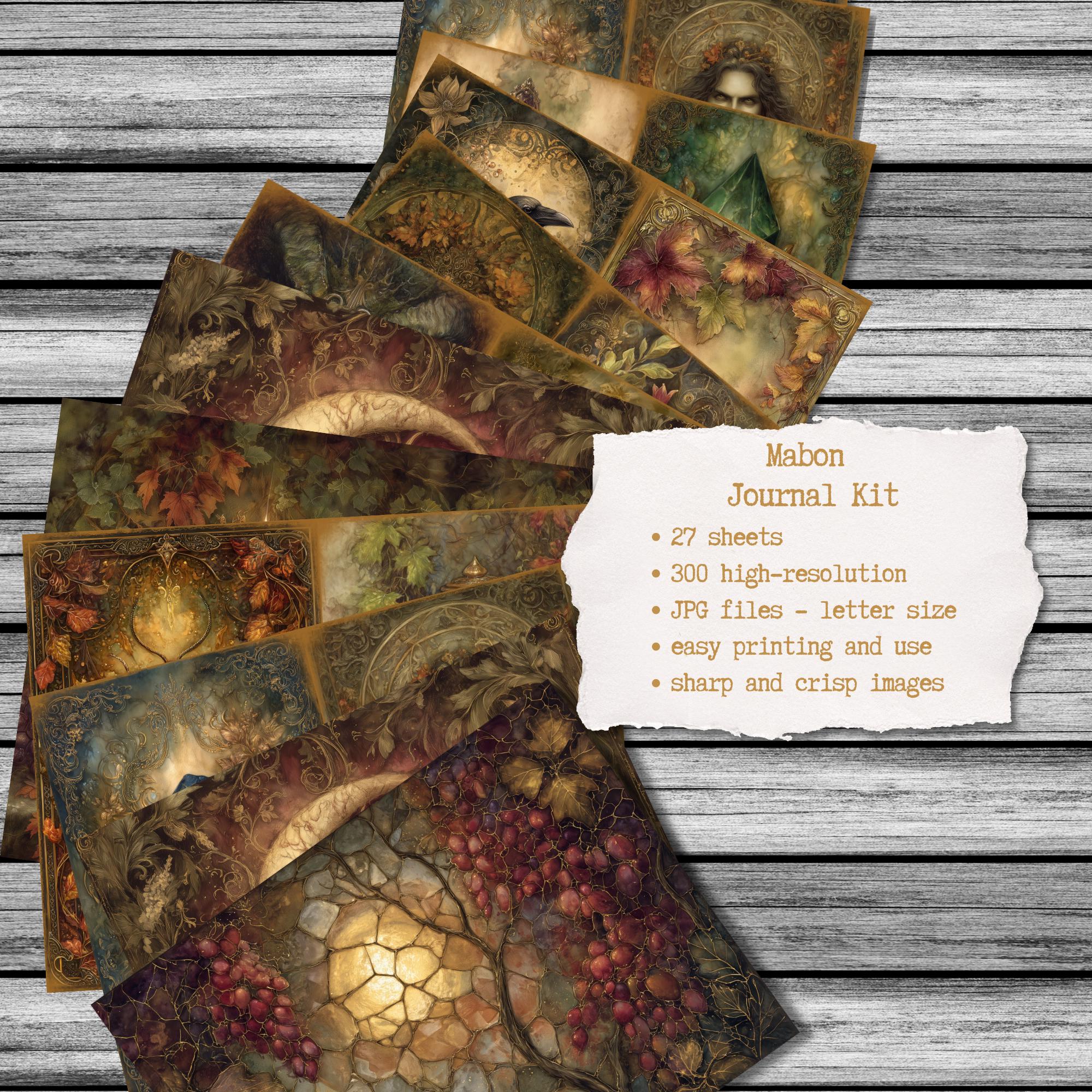 Mabon Junk Journal, Printable Pagan Pages, Mabon Printable, Pagan ...