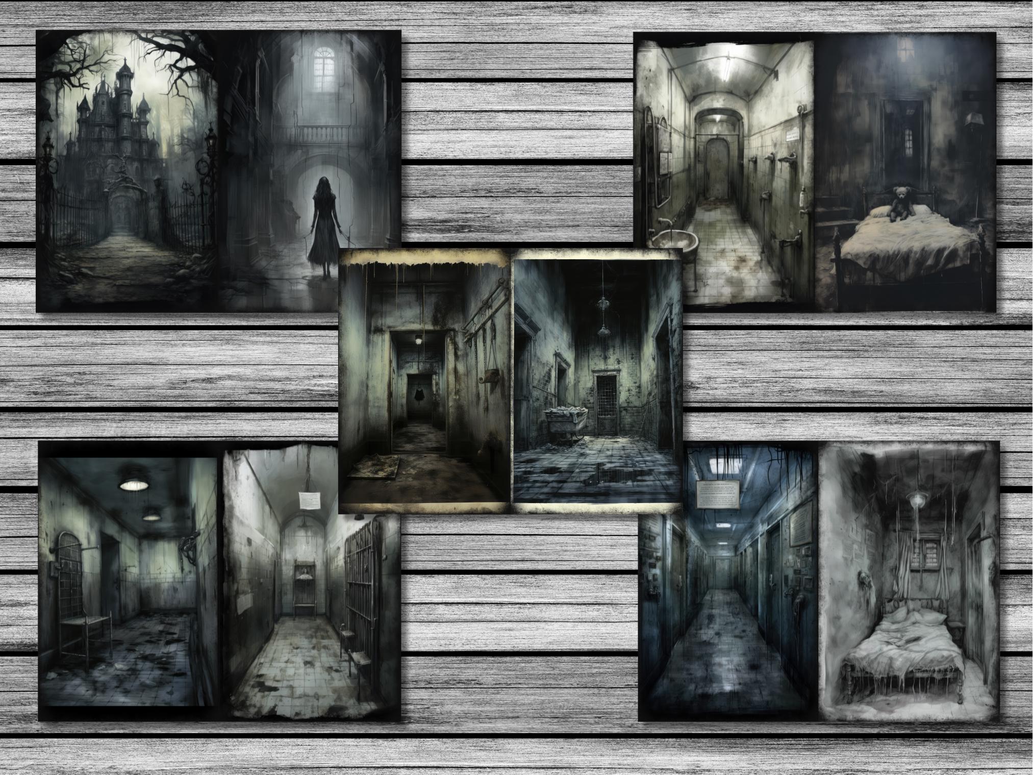 Victorian Mental Asylum Part III Junk Journal Pages, JPG, Gothic ...