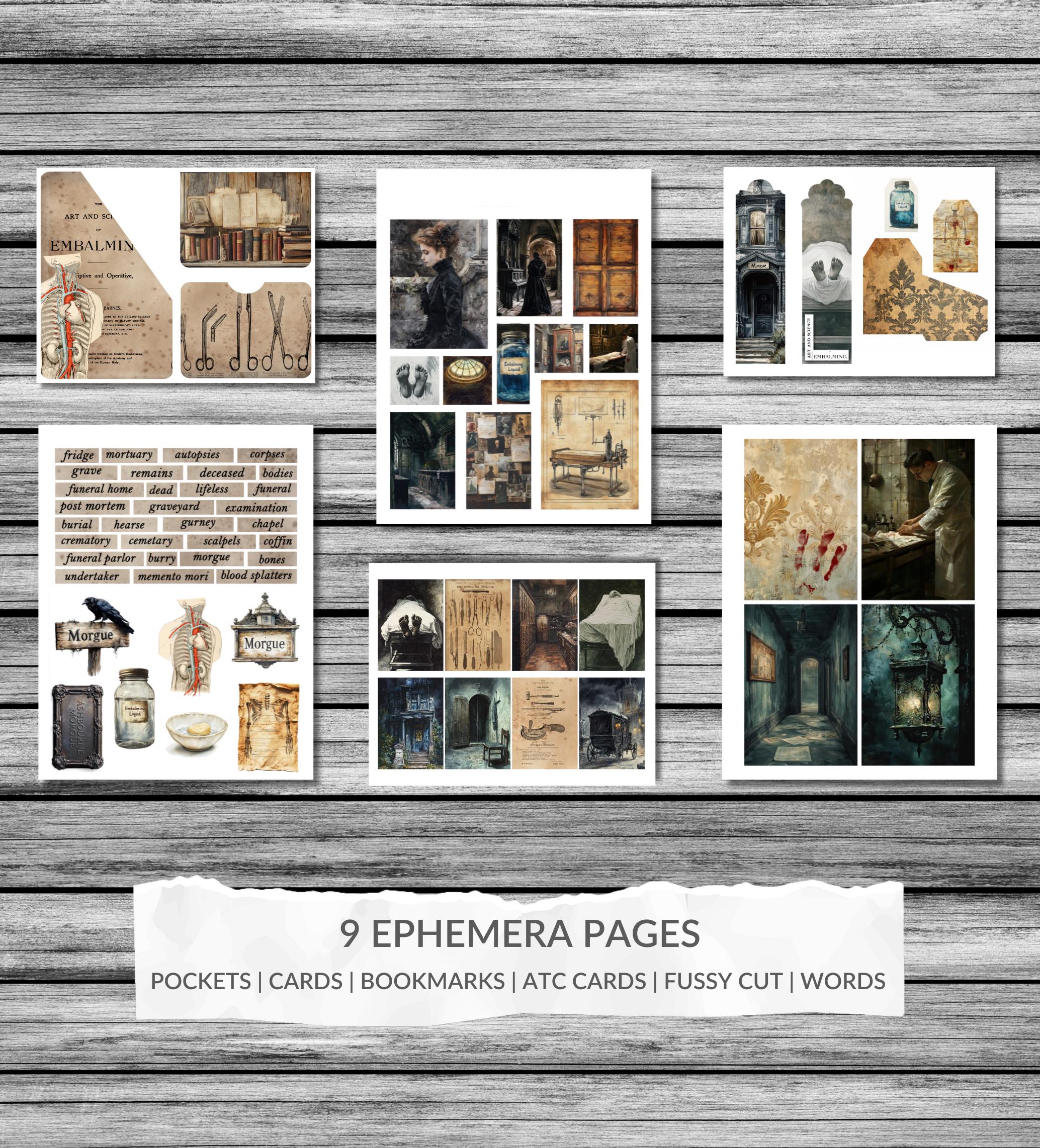 Ashbourne Morgue - Morbid Junk Journal Kit, Horror House Bundle ...