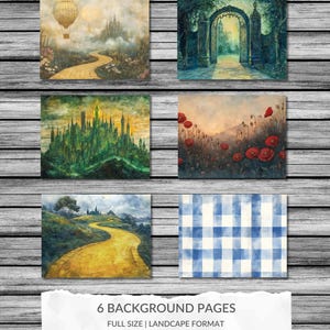 Wizard of Oz Digital Junk Journal Bundle - 29 Pages of Vintage Journal ...