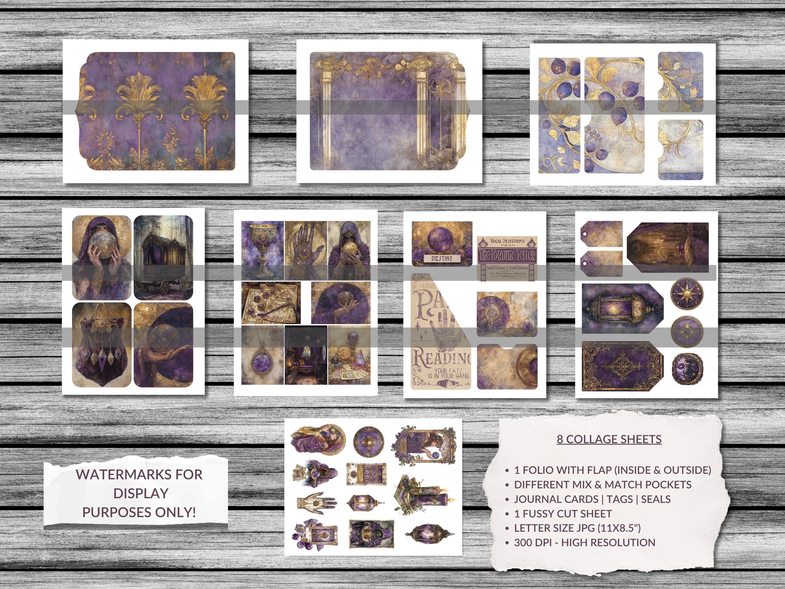 Fortune Teller Folio Kit, Printable Mix and Match Folder Folio With ...
