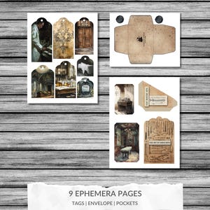 Ashbourne Morgue, Junk Journal Kit, Horror Bundle, Halloween, Asylum ...